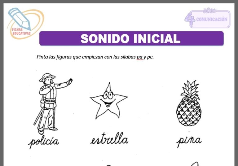 Comunicación para Cuatro Años - Fichas Educativas