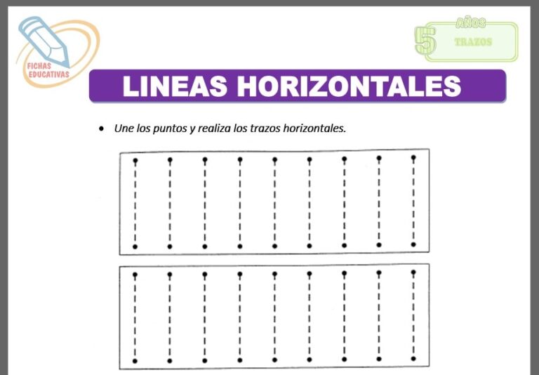 Trazos para Cinco Años - Fichas Educativas