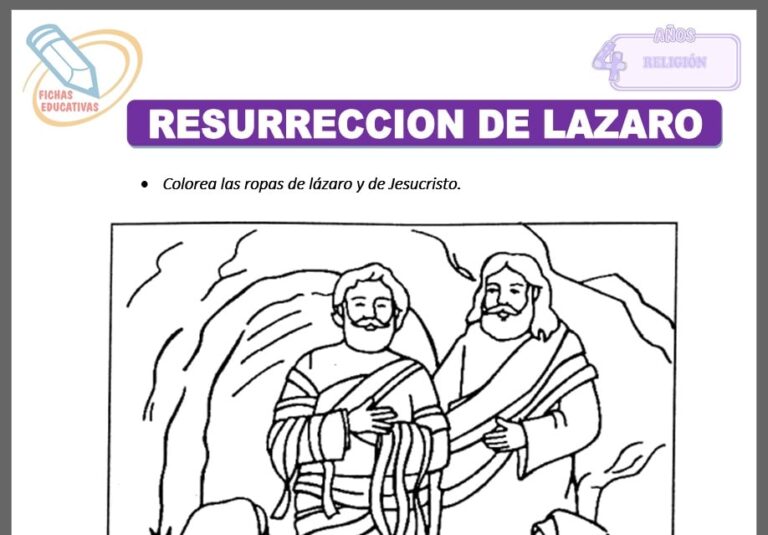 Resurrección de lázaro para niños de Cuatro Años
