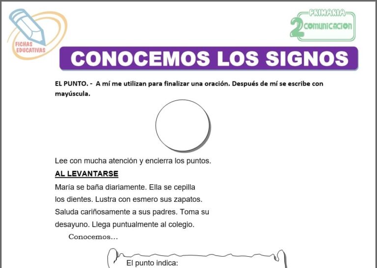 Conocemos los signos para Segundo de Primaria