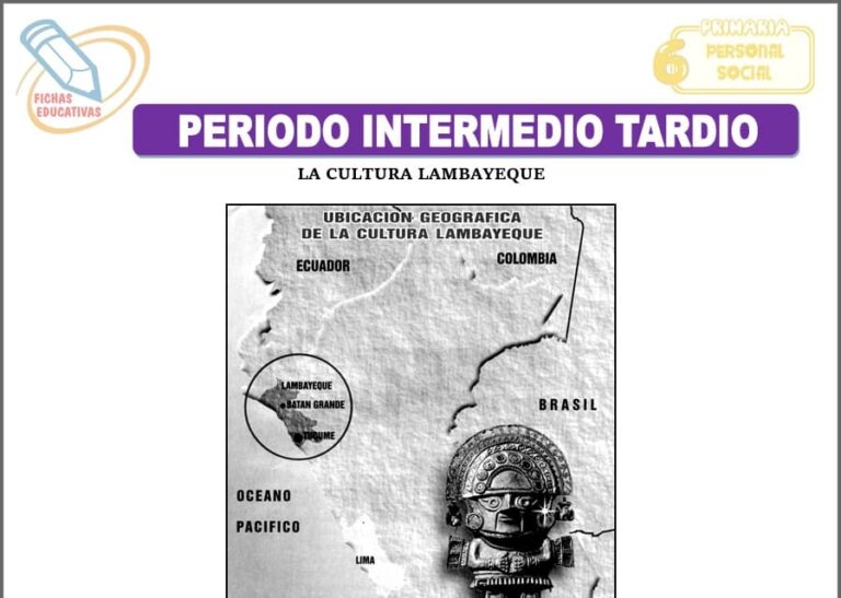 Periodo intermedio tardío para Sexto de Primaria